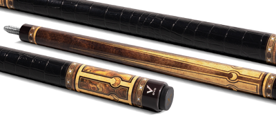 EVO LUNA POOL CUE - GOLDEN CREST - LEATHER WRAP