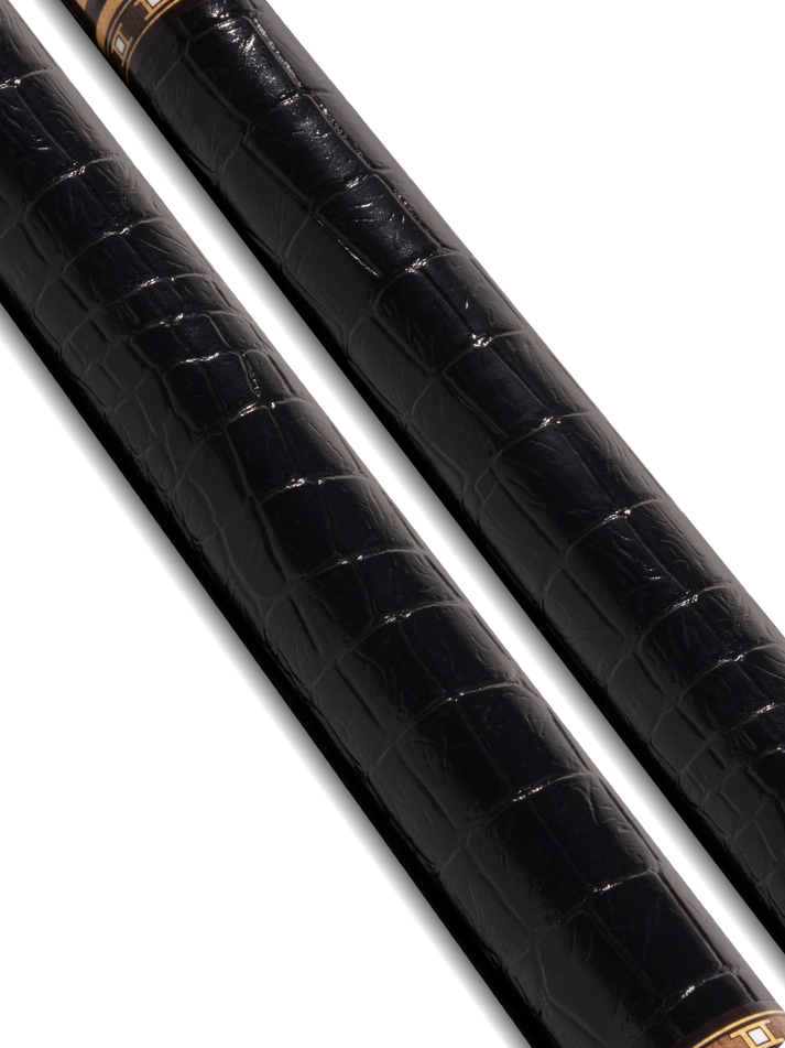 EVO LUNA POOL CUE - GOLDEN CREST - LEATHER WRAP