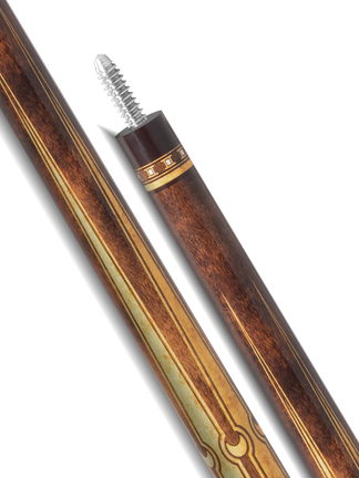 EVO LUNA POOL CUE - GOLDEN CREST - LEATHER WRAP