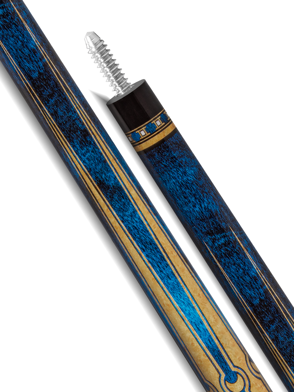 EVO LUNA POOL CUE - SAPPHIRE GATE - LEATHER WRAP
