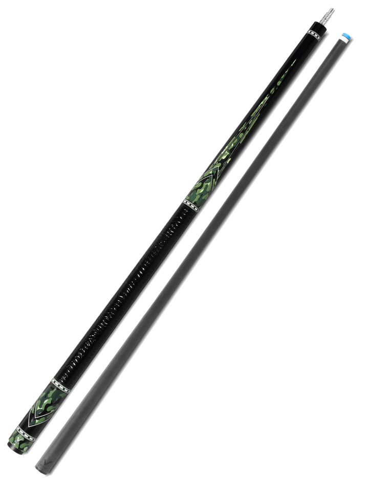 EVO RECON POOL CUE - VIPER - LEATHER WRAP