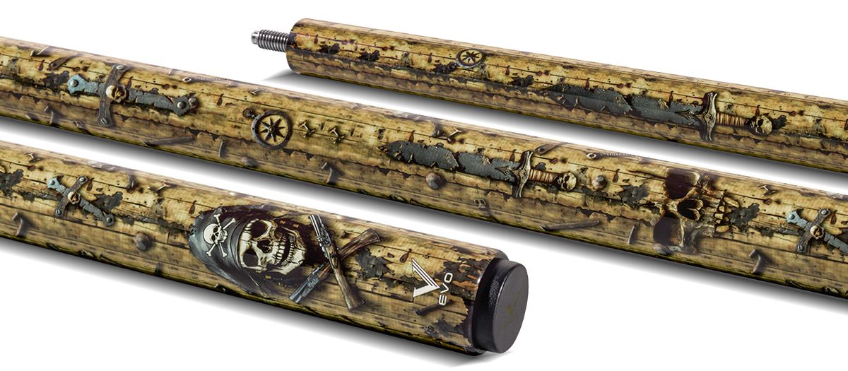 EVO PIRATES POOL CUE - GOLDEN PLUNDER