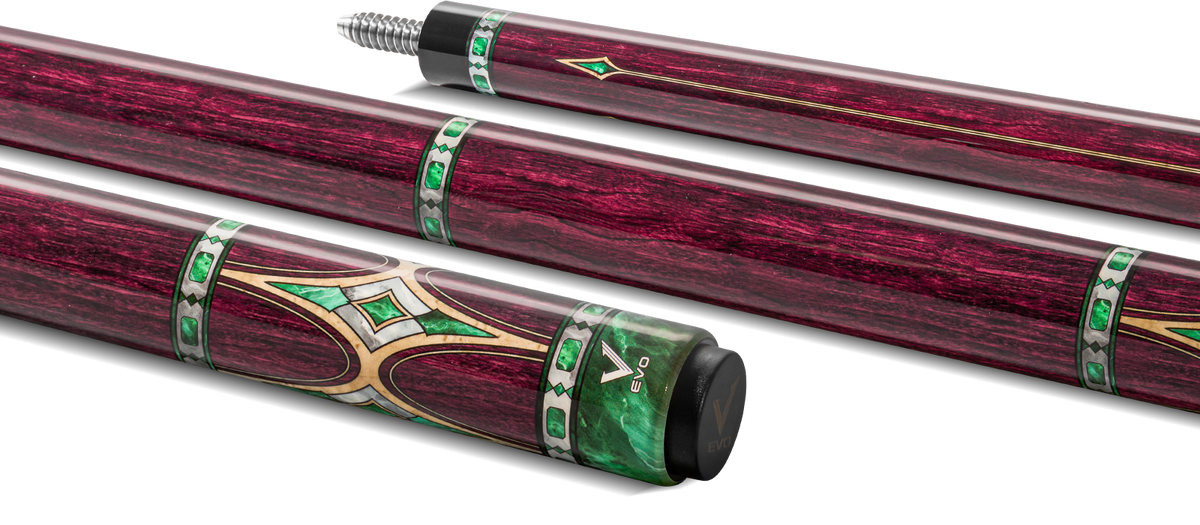 EVO ROYALE POOL CUE - GARNET CREST