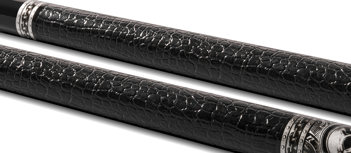 EVO REBEL POOL CUE - BLACK LEATHER WRAP