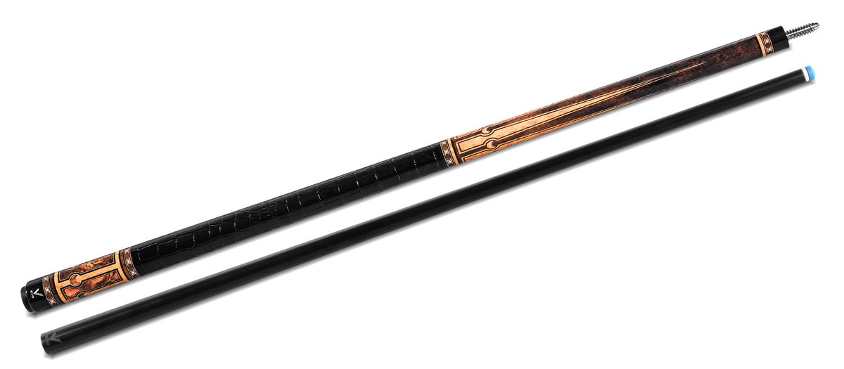 EVO LUNA POOL CUE - GOLDEN CREST - LEATHER WRAP
